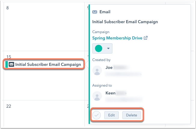 Create And Assign Marketing Tasks In The Campaigns Tool
